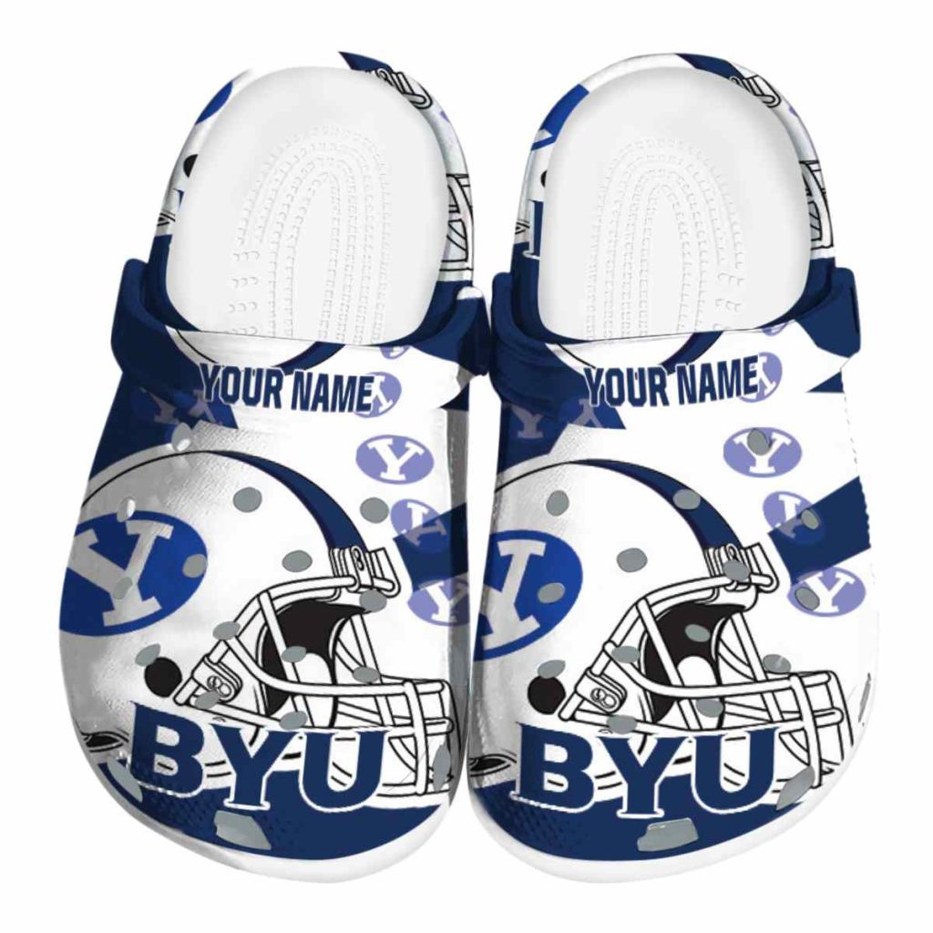 Customized BYU Cougars Football Helmet Clog - VivaCrocs