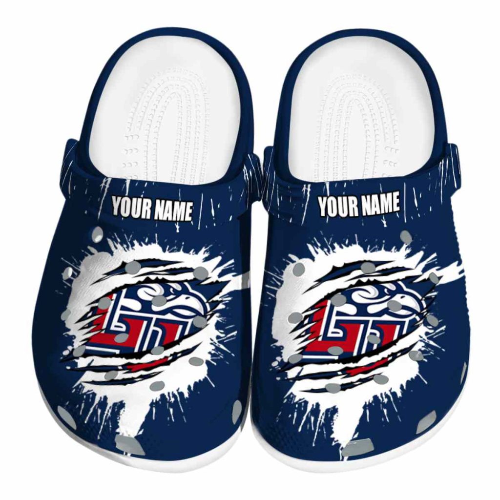 Customized Liberty Flames Splash Motif Background Clog - VivaCrocs