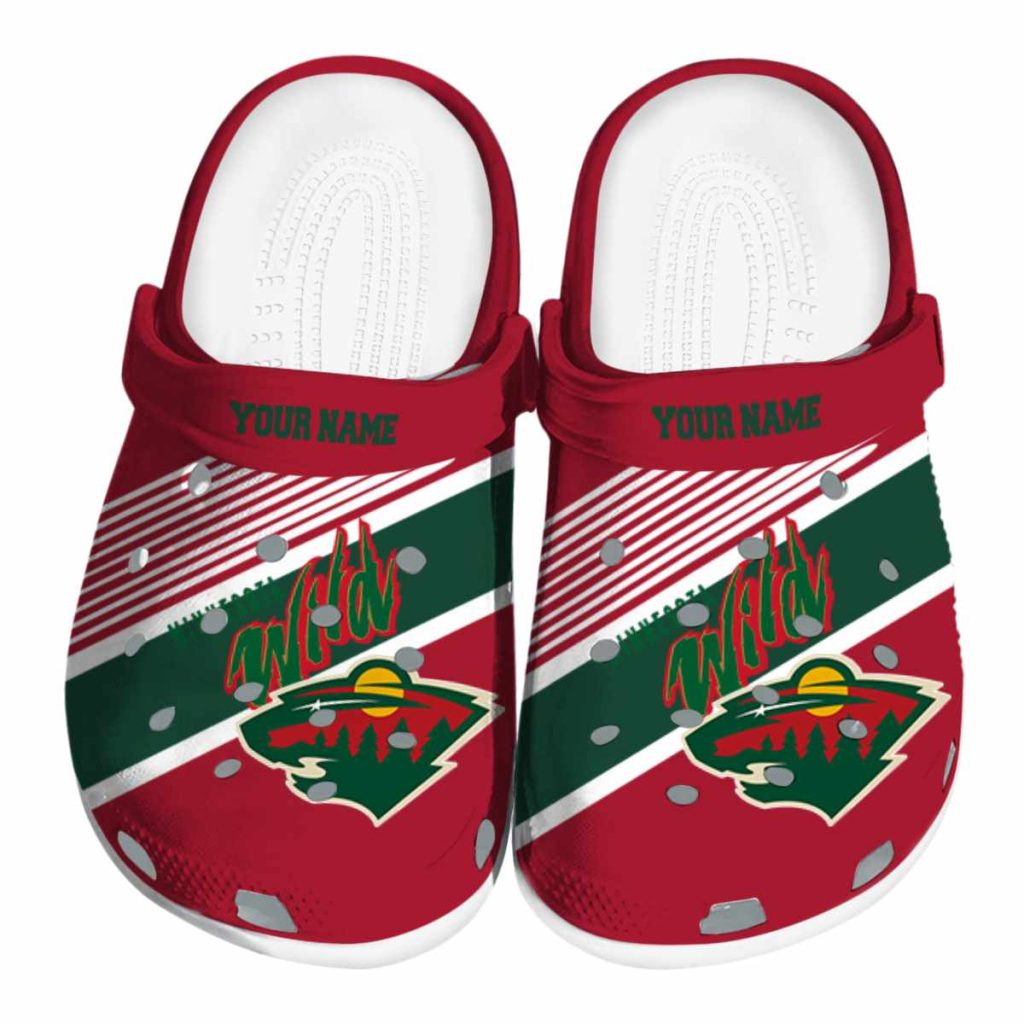 Customized Minnesota Wild Vibrant Dual-Tone Clog - VivaCrocs