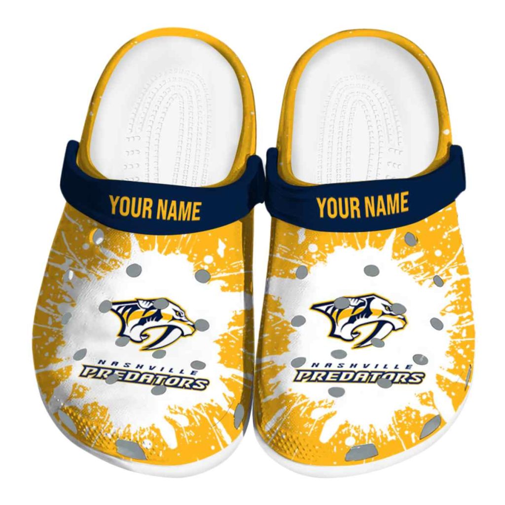 Customized Nashville Predators Splash Art Clog - VivaCrocs