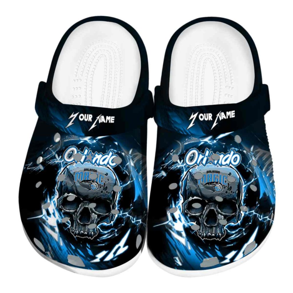 Customized Orlando Magic Gothic Skull Clog - VivaCrocs