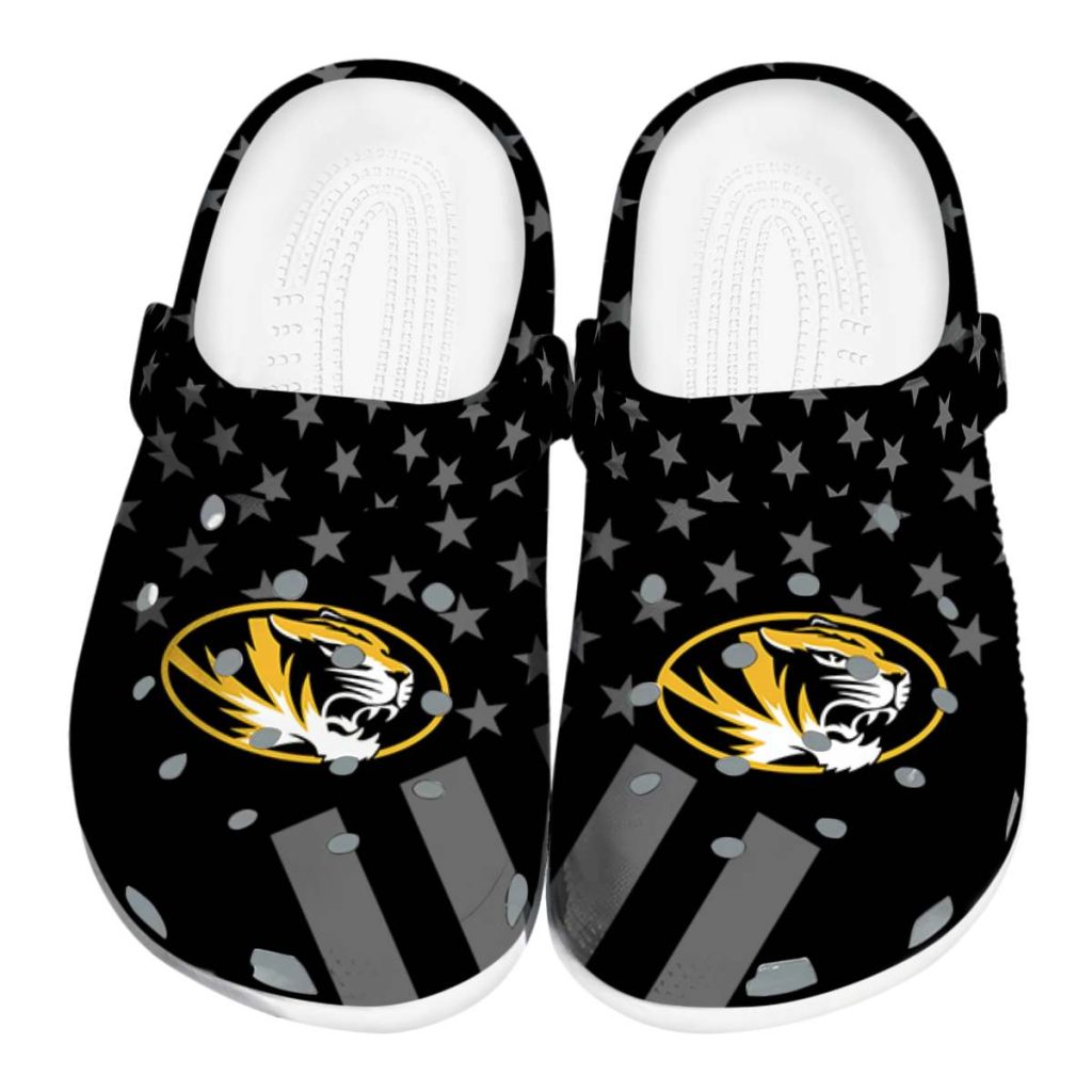 Missouri Tigers Stellar Stripes Theme Clog - VivaCrocs