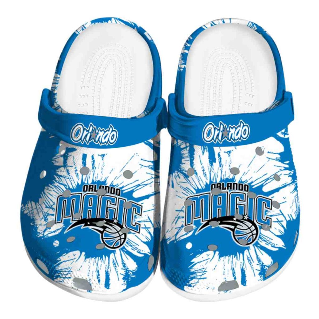 Orlando Magic Splatter Graphics Clog - VivaCrocs