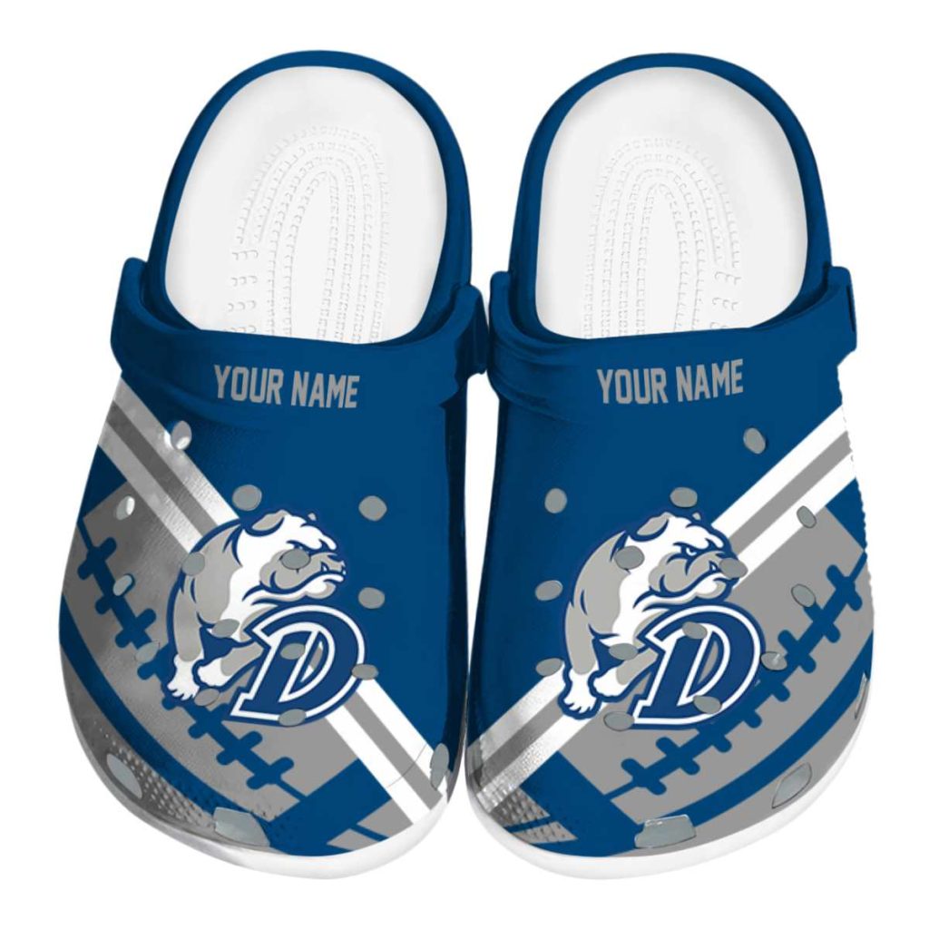 Personalized Drake Bulldogs Football Motif Clog - VivaCrocs