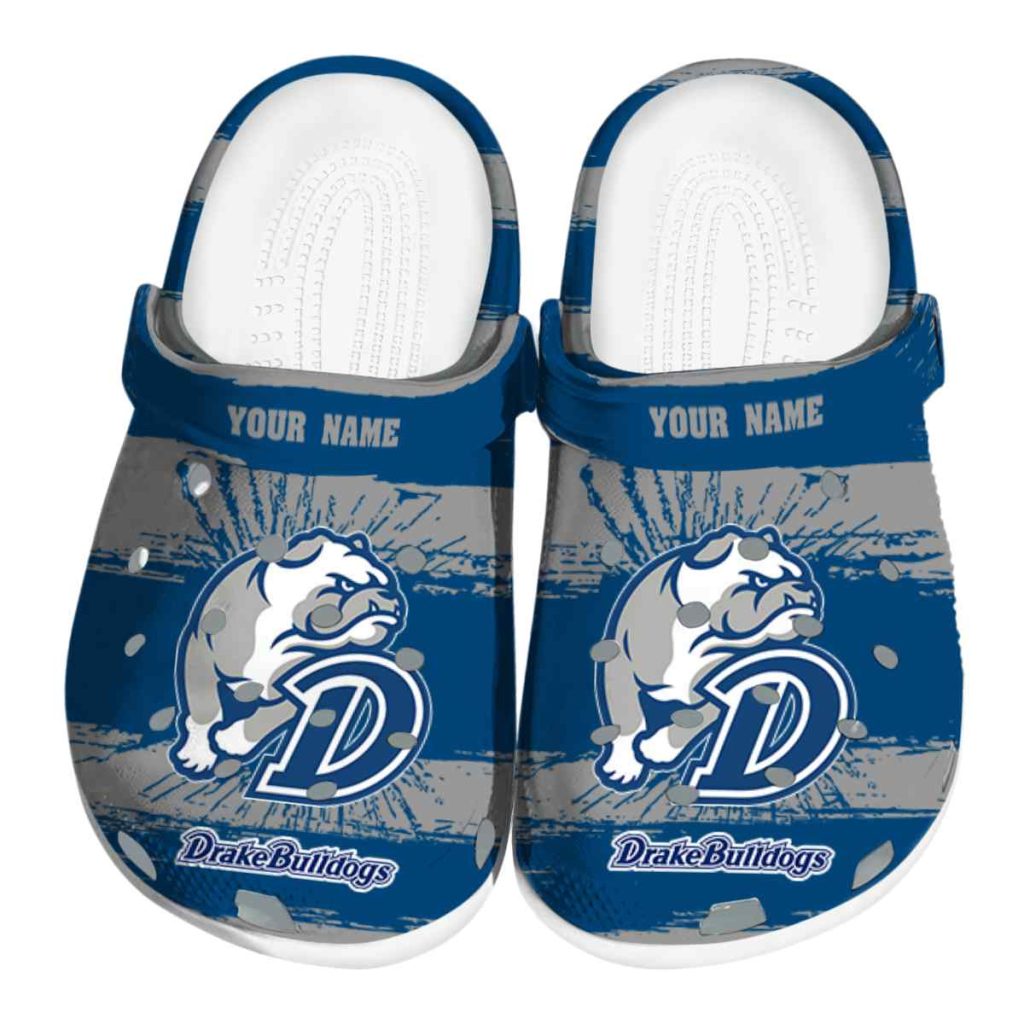 Personalized Drake Bulldogs Paint Splatter Graphics Clog - VivaCrocs