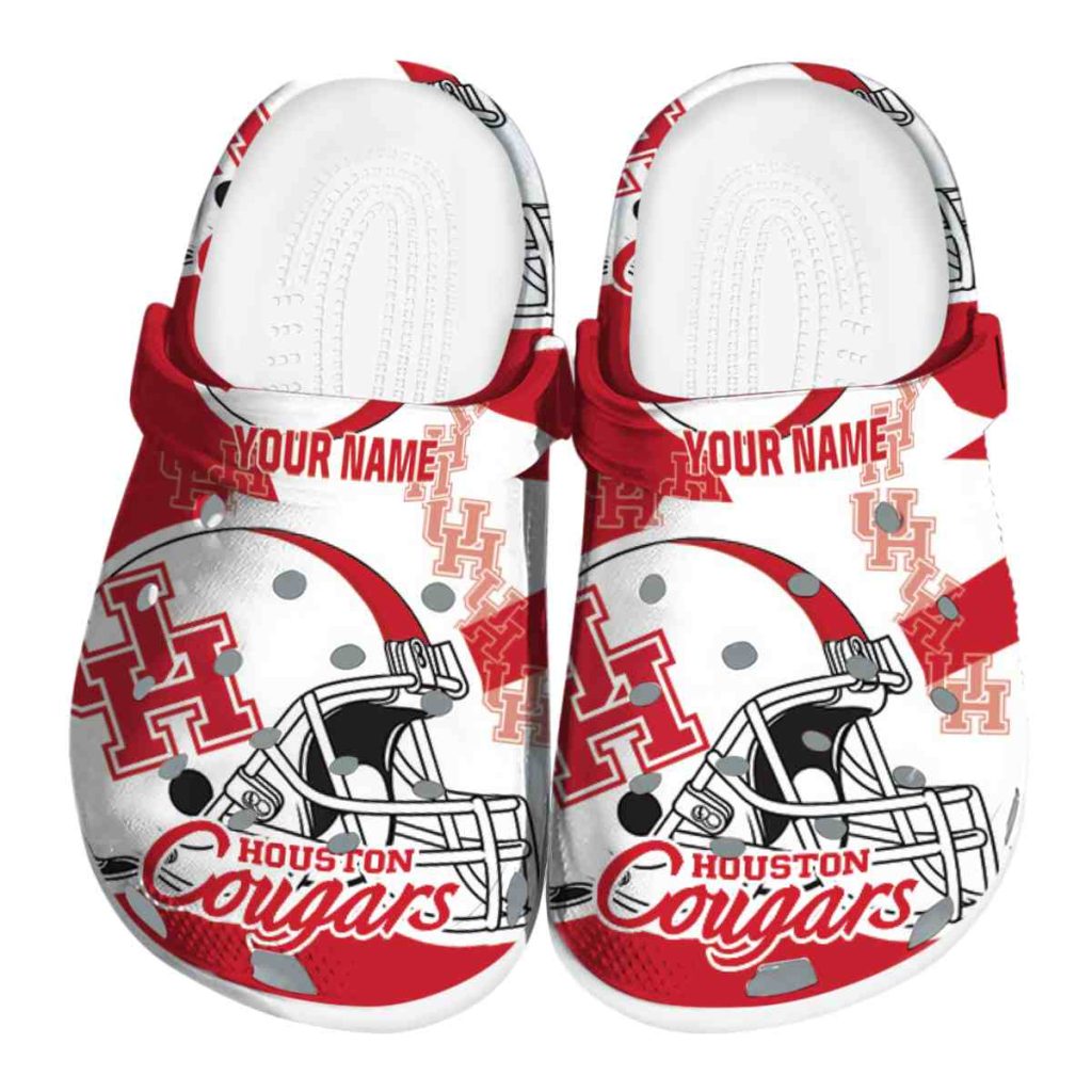 Personalized Houston Cougars Football Helmet Clog - VivaCrocs