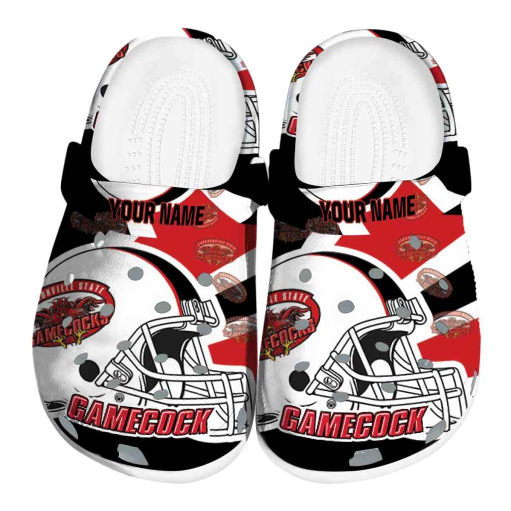 Personalized Jacksonville State Gamecocks Football Helmet Clog - VivaCrocs