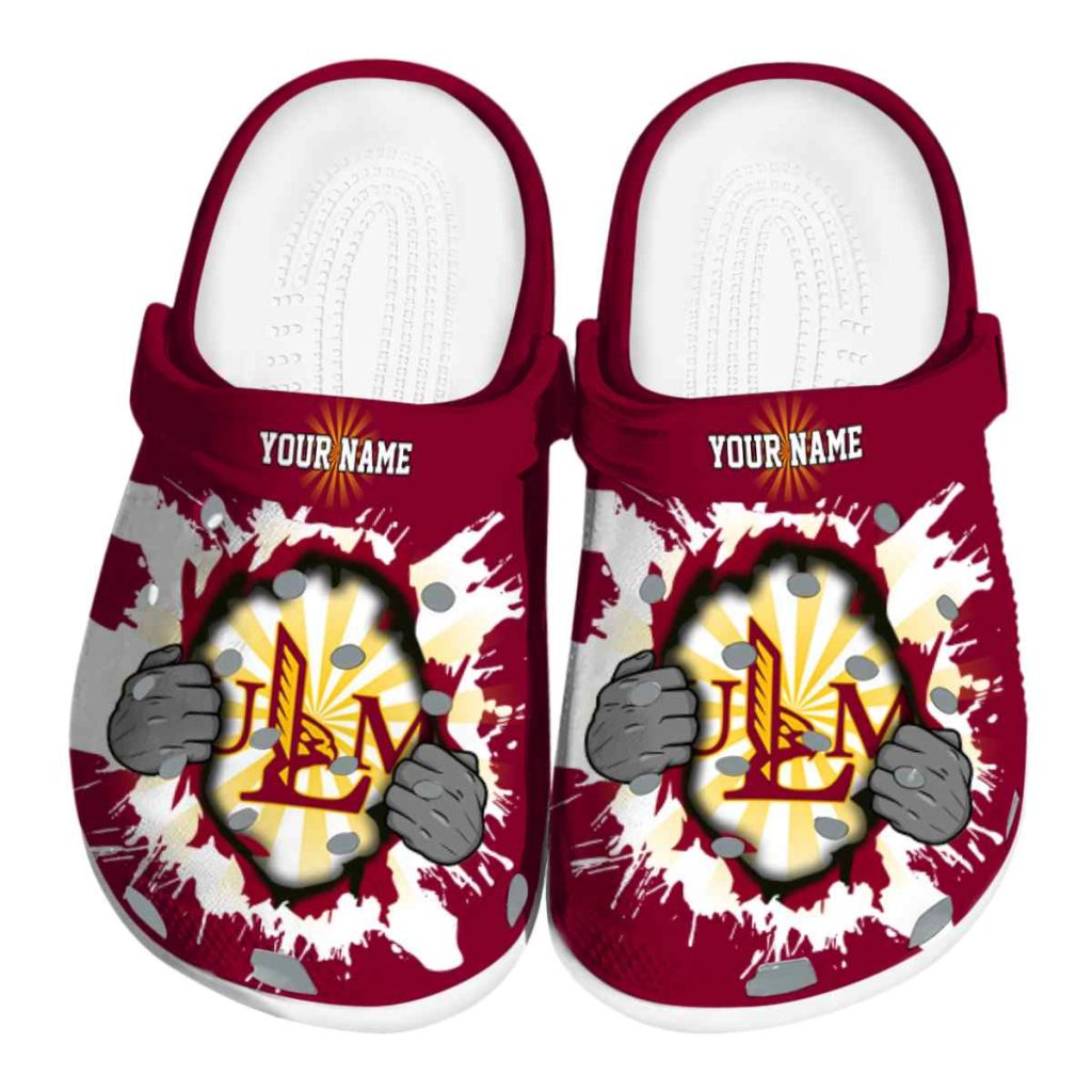 Personalized Louisiana-Monroe Warhawks Gripping Hand Clog - VivaCrocs