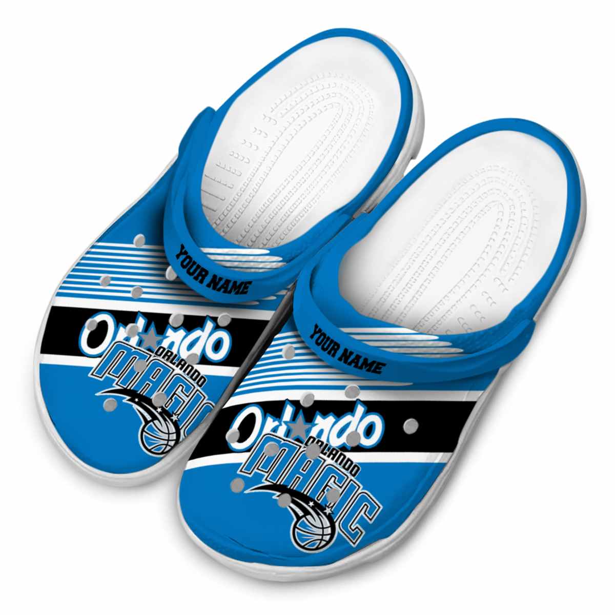 Personalized Orlando Magic Vibrant Dual-Tone Clog - VivaCrocs