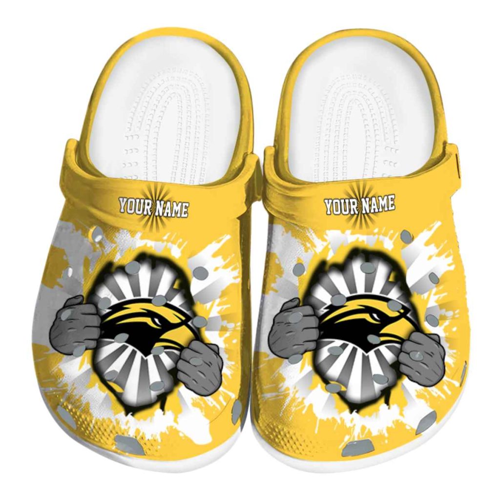 Personalized Southern Miss Golden Eagles Gripping Hand Clog - VivaCrocs