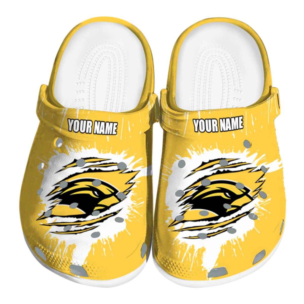 Personalized Southern Miss Golden Eagles Splash Motif Background Clog ...