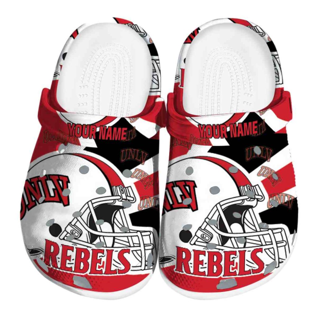 Personalized UNLV Rebels Football Helmet Clog - VivaCrocs