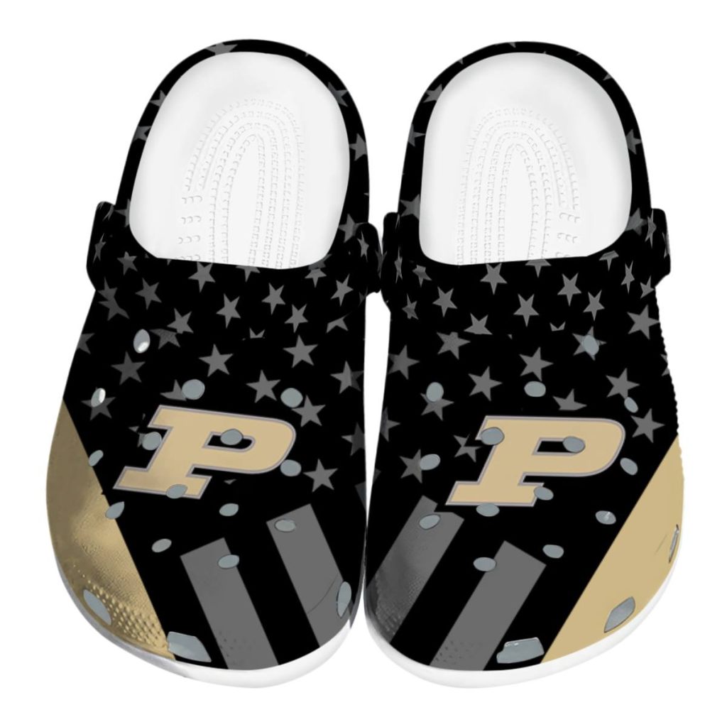 Purdue Boilermakers Stellar Stripes Theme Clog - VivaCrocs