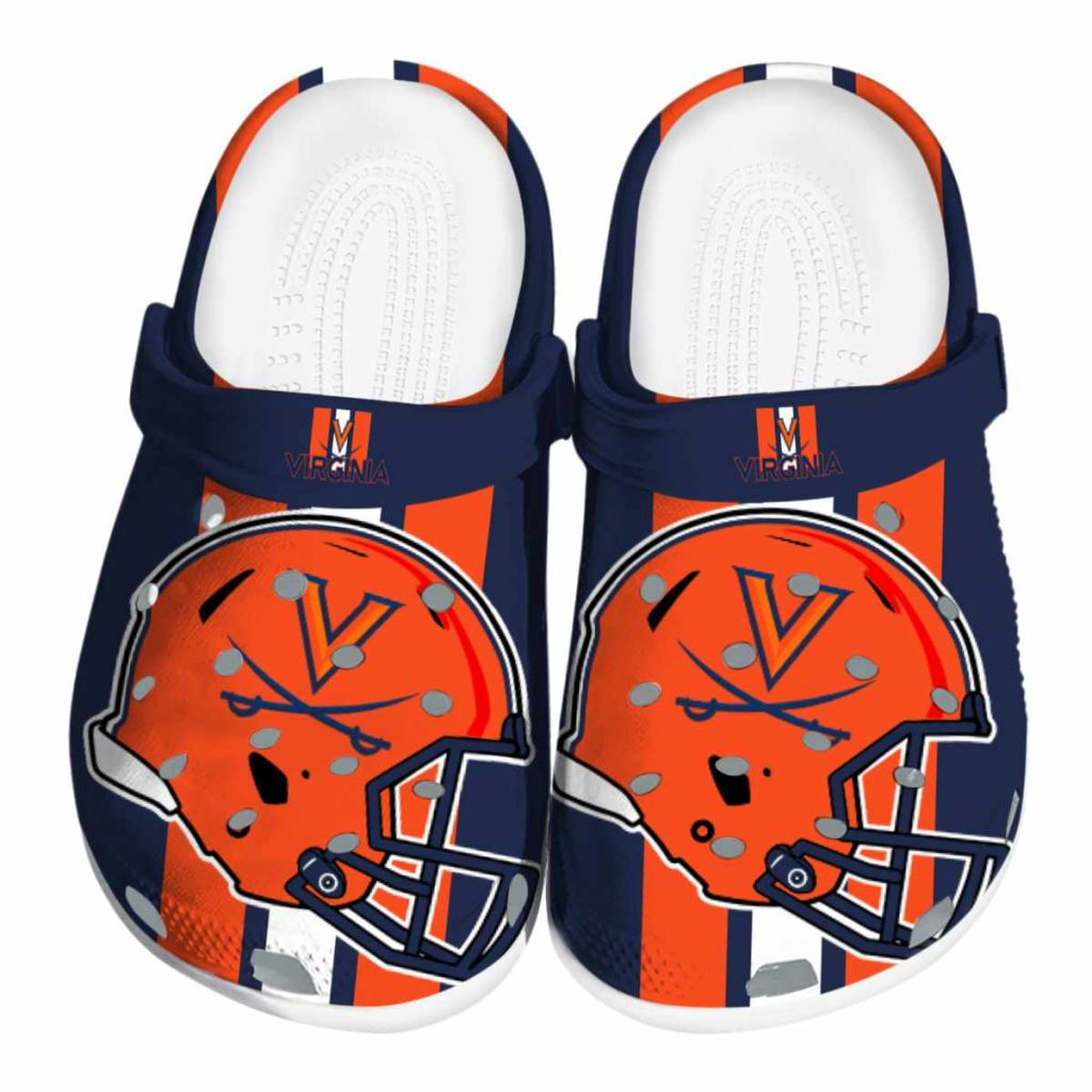 Virginia Cavaliers Helmet Stripes Clog - VivaCrocs